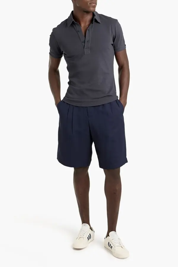 Orlebar Brown Sebastian Cottonpiqué Polo Shirt - Anthracite