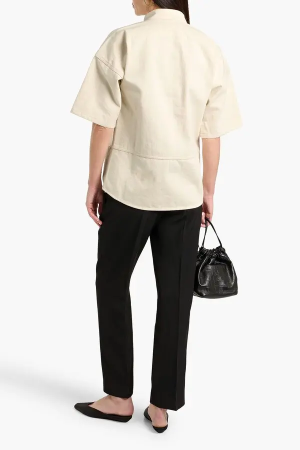 JIL SANDER Paneled Denim Shirt