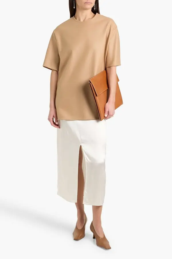 JIL SANDER Wool-flannel Top