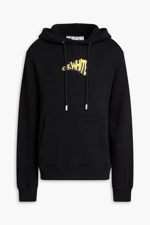 Off-White Printed French Cotton-terry Hoodie