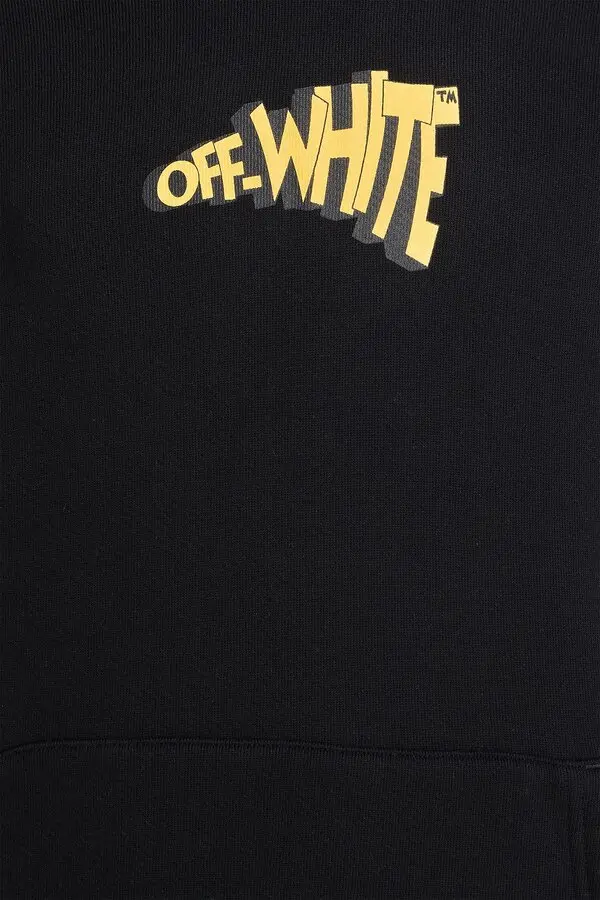 Off-White Printed French Cotton-terry Hoodie