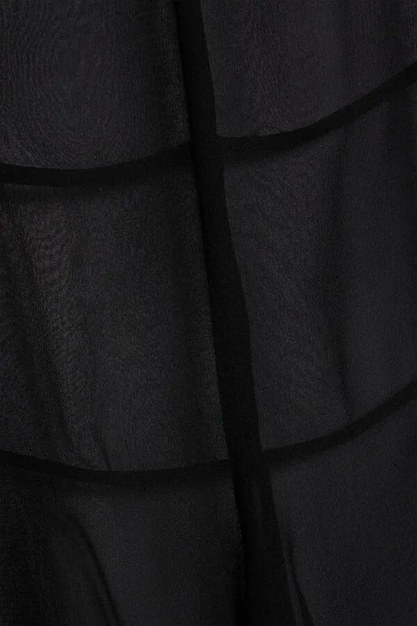 Simone Rocha Cape-effect Silk-chiffon Maxi Dress