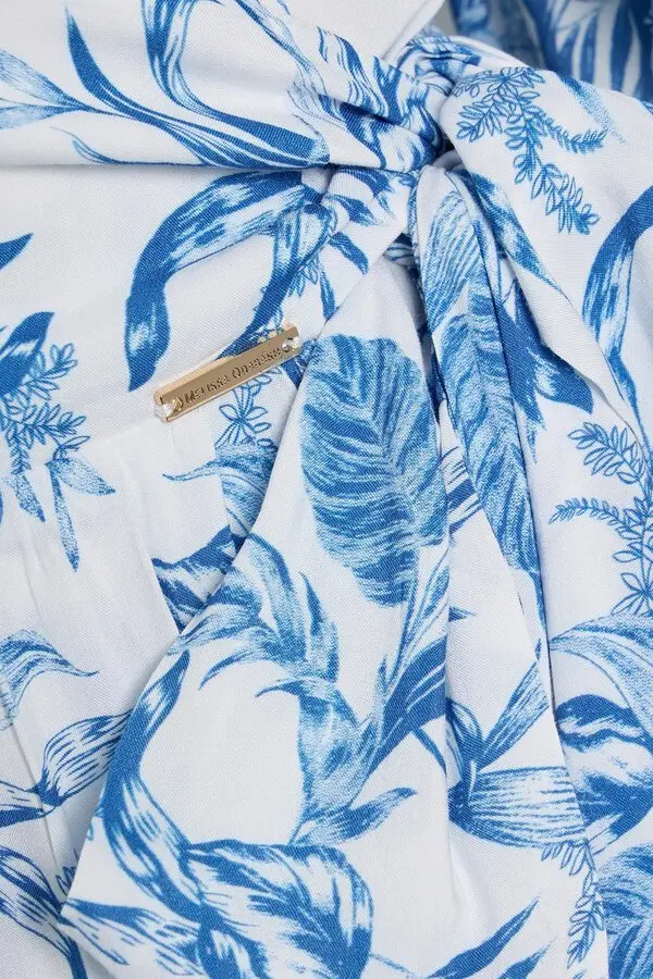 Melissa Odabash Rachel Printed Maxi Wrap Dress