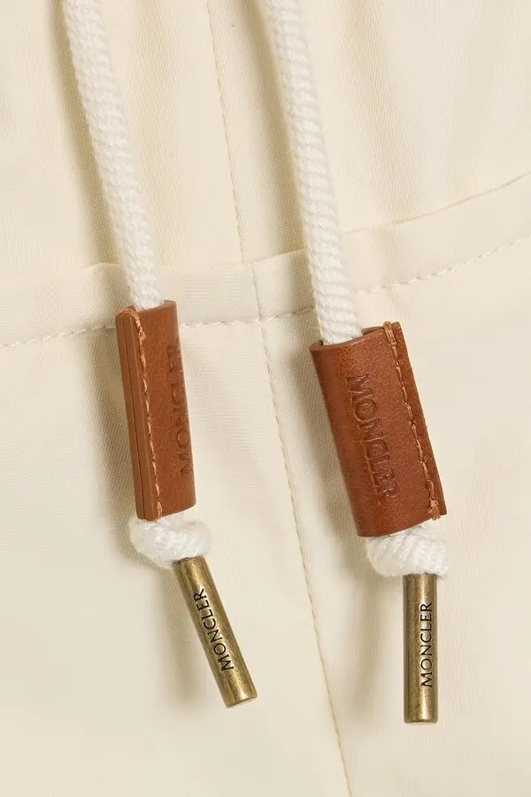 Moncler Cotton-blend Shorts - Ivory