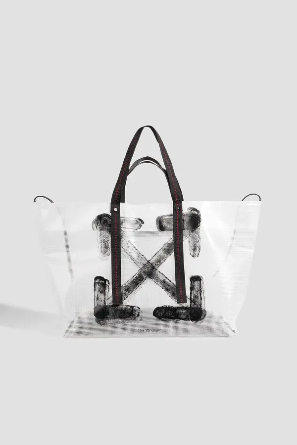 Off-White Printed Ripstop Tote - Clear