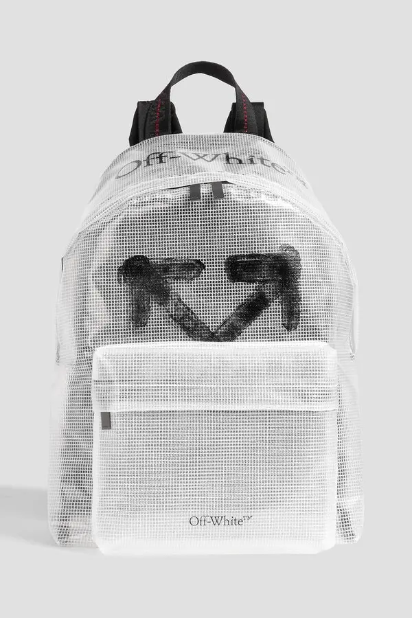 Off-White Heritage Logo-print Ripstop Backpack - Clear