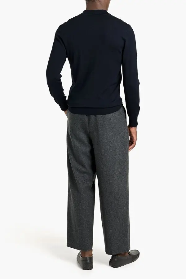 Orlebar Brown Mallory Merino Wool And Silk-blend Polo Sweater