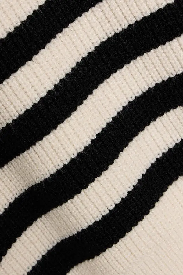 Maje Striped Jacquard-knit Sweater