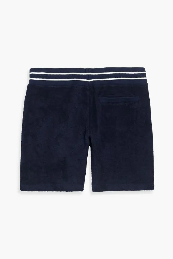 Orlebar Brown Afador Striped Cotton-terry Shorts - Navy