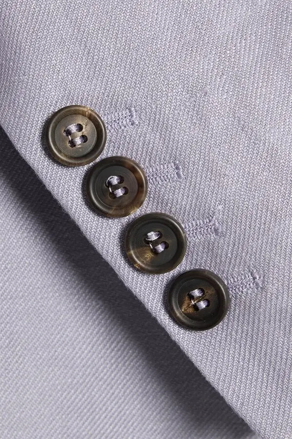Brunello Cucinelli Hemp And Linen-blend Twill Blazer - Lilac