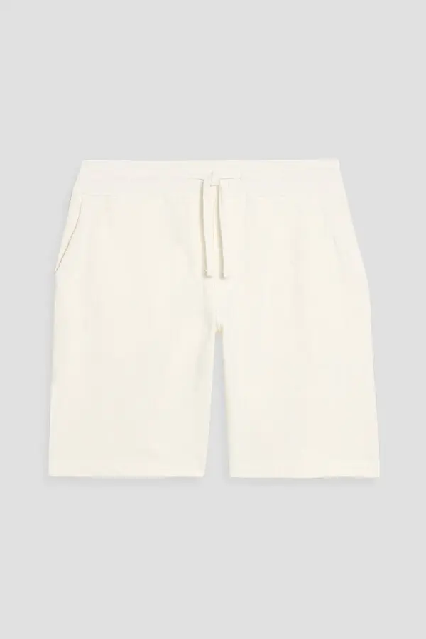 Orlebar Brown French Cotton-terry Drawstring Shorts - Ecru