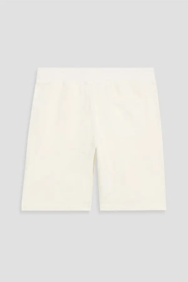 Orlebar Brown French Cotton-terry Drawstring Shorts - Ecru
