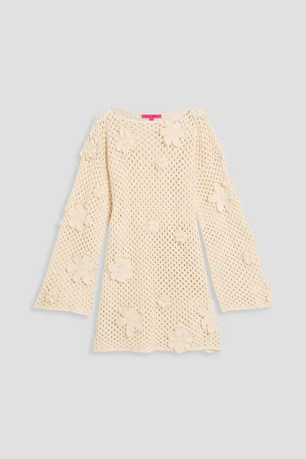 THE ELDER STATESMAN Crocheted Cotton Tunic