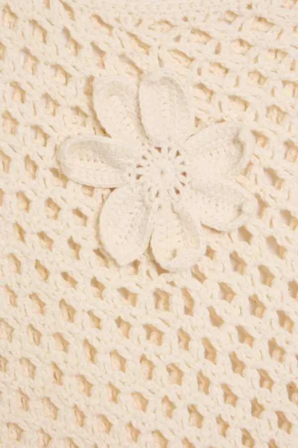 THE ELDER STATESMAN Crocheted Cotton Tunic