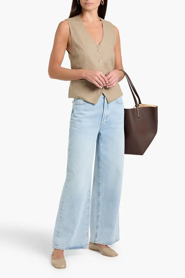 FRAME Le Low Baggy Wide-leg Jeans