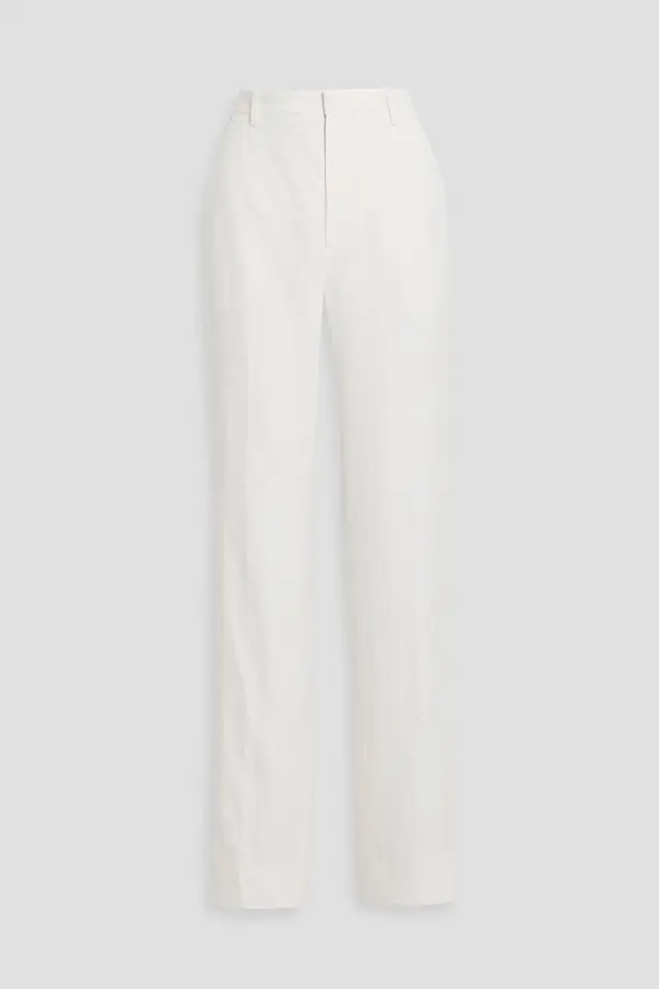 FRAME Linen-blend Straight-leg Pants