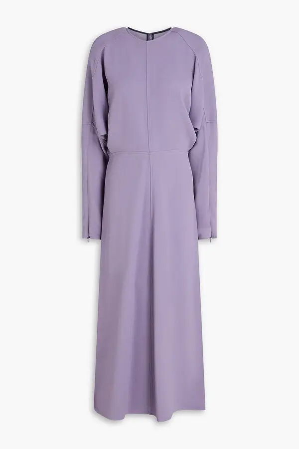 Victoria Beckham Draped Cady Midi Dress - Lilac