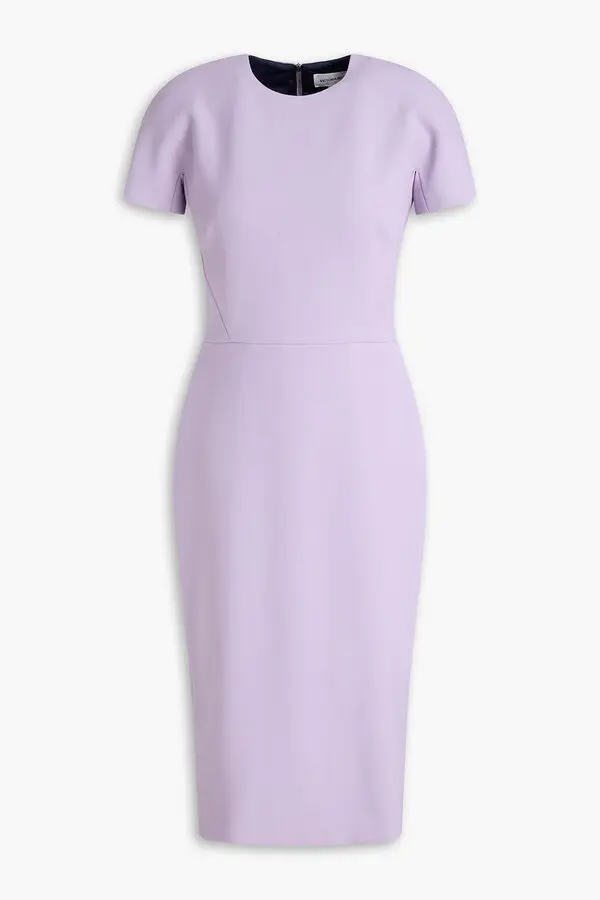 Victoria Beckham Stretch Piquè Midi Dress - Lilac