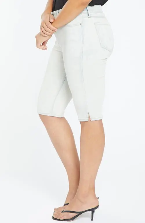 NYDJ Side Slit Denim Bermuda Shorts