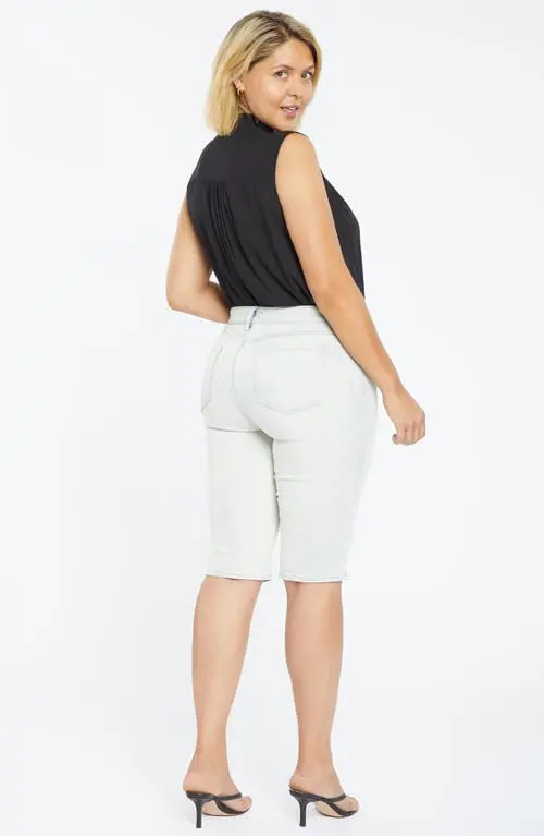 NYDJ Side Slit Denim Bermuda Shorts