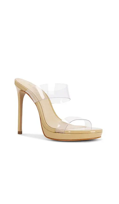 Schutz Ariella Platform Stiletto Sandal - Beige
