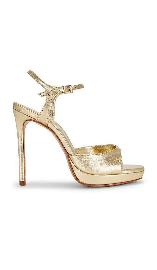 Schutz Scarlett Platform Sandal - Platinum
