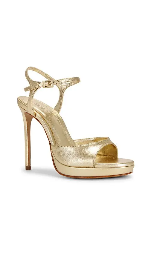 Schutz Scarlett Platform Sandal - Platinum
