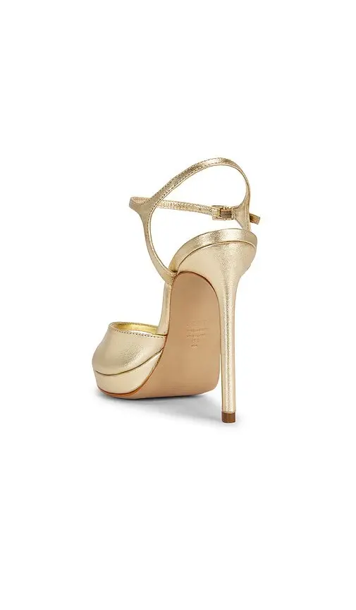Schutz Scarlett Platform Sandal - Platinum