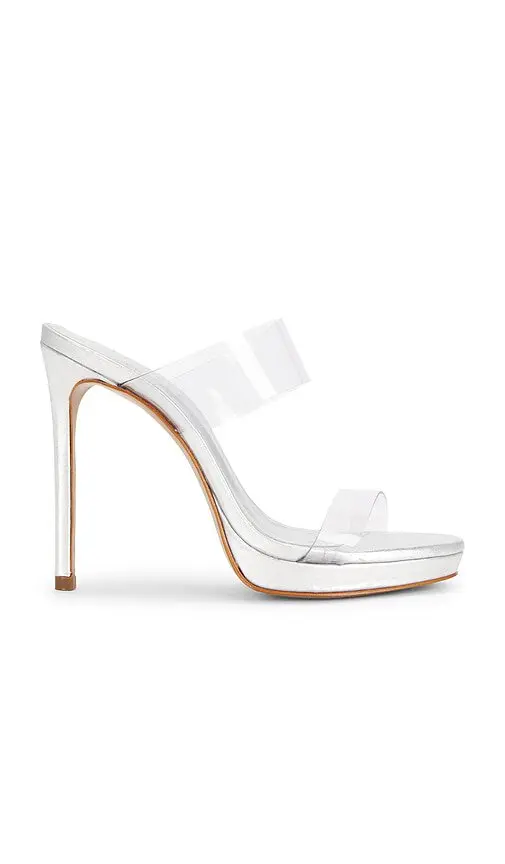 Schutz Ariella Platform Stiletto Sandal - Silver