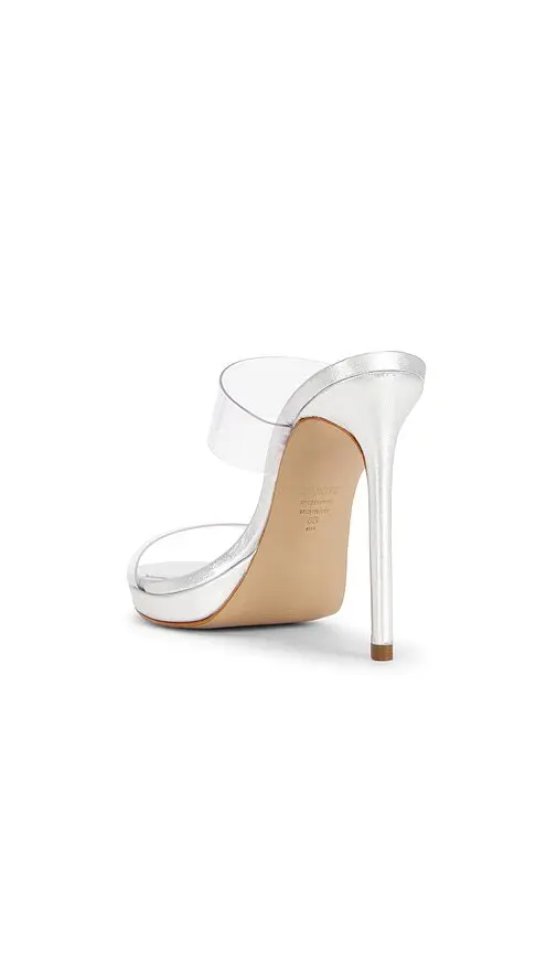 Schutz Ariella Platform Stiletto Sandal - Silver