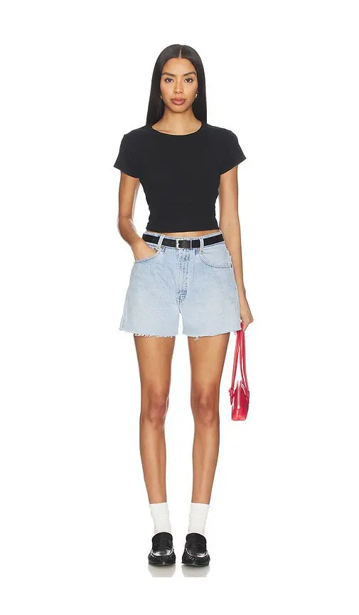 RAT BOI Pointelle Perfect Tee - Onyx