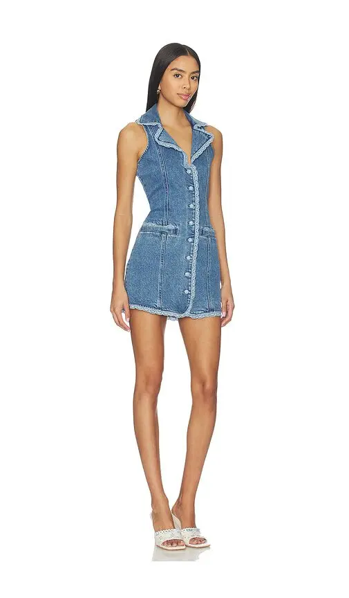show me your mumu denim dress Fairfield Vest Dress ~ Gusty Blue  Show Me Your Mumu