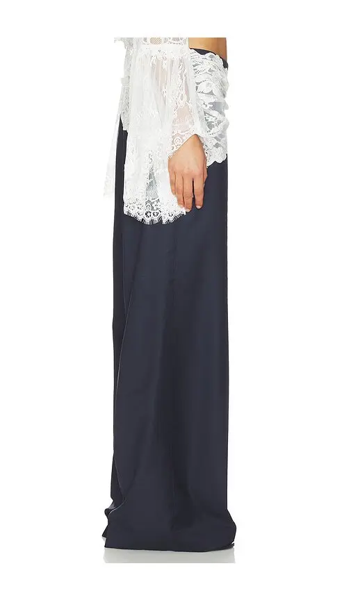 Sea Fiora Tropical Wool Pants - Navy