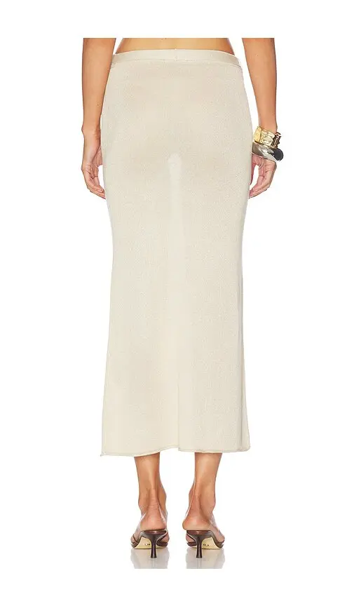 LA PORTE Sonya Knit Skirt - Champagne