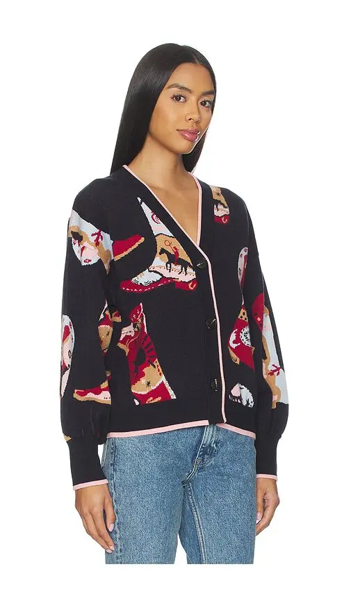NEVER FULLY DRESSED Printed Cowboy Boots Cardigan