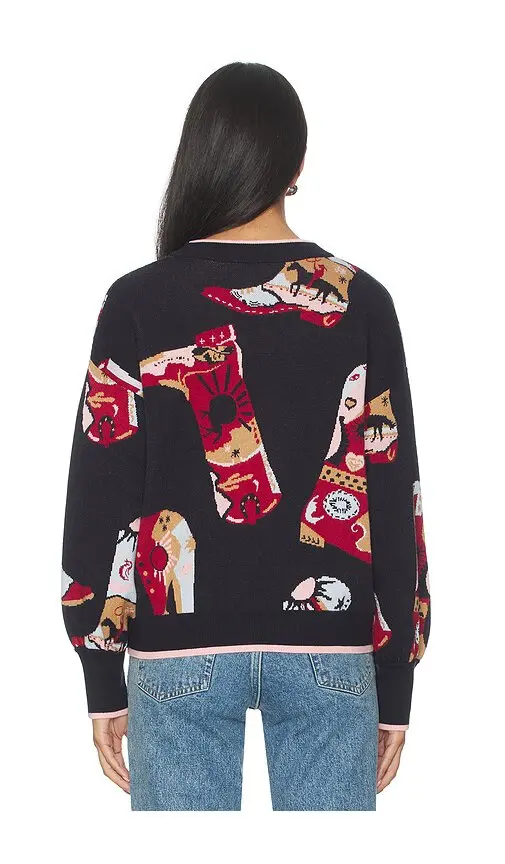 NEVER FULLY DRESSED Printed Cowboy Boots Cardigan