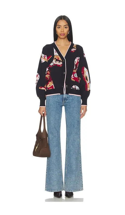 NEVER FULLY DRESSED Printed Cowboy Boots Cardigan