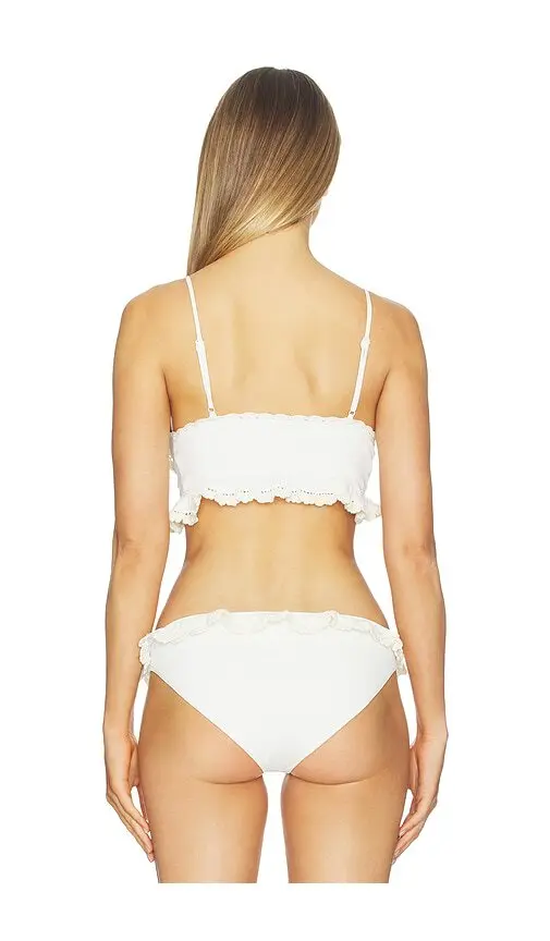 Sea Madelyn Crochet Bikini Top With Ruffle