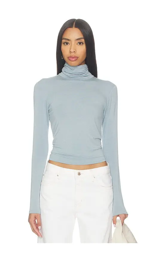 RIPLEY RADER Turtleneck Top - Chambray