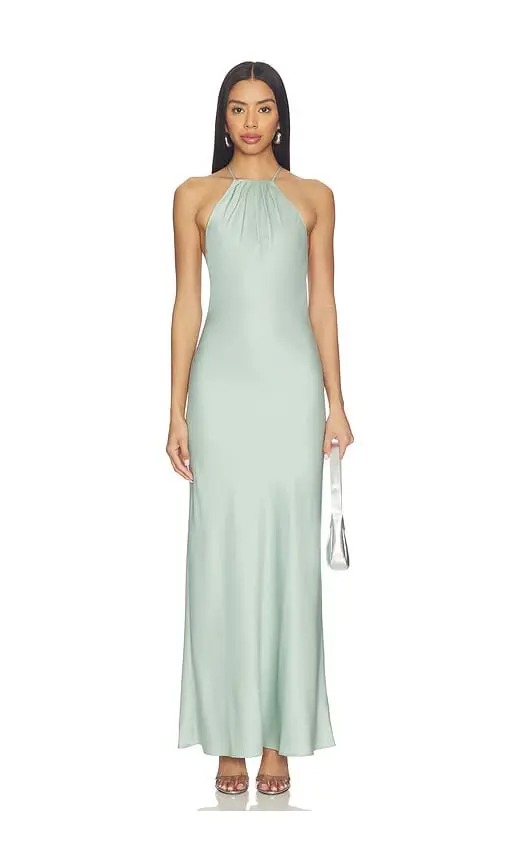 Rue Sophie Faye Satin Maxi Dress