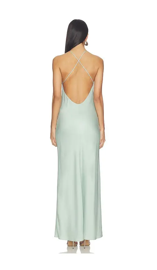 Rue Sophie Faye Satin Maxi Dress