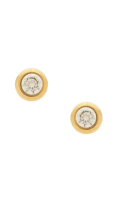 NATALIE B JEWELRY Dylan Cz Stud Earring - Gold
