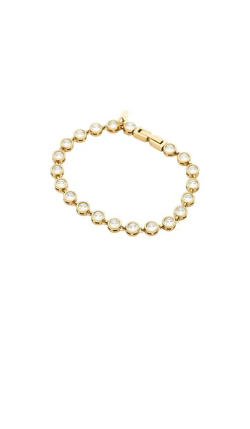 NATALIE B JEWELRY Dylan Cz Bracelet - Gold