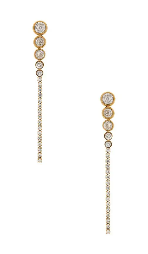 NATALIE B JEWELRY Dylan Drop Earrings - Gold
