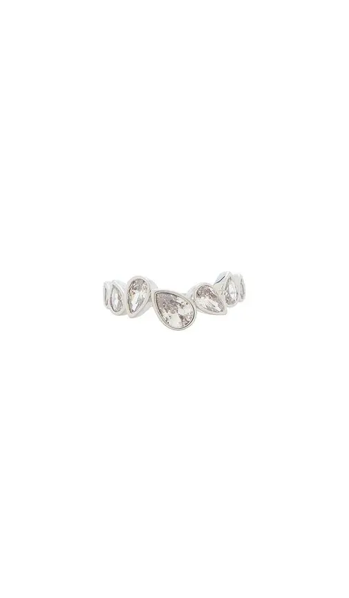 NANA JACQUELINE Marilyn Teardrop Ring - Silver