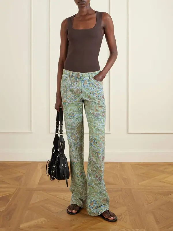 Etro Paisley Flared Jeans