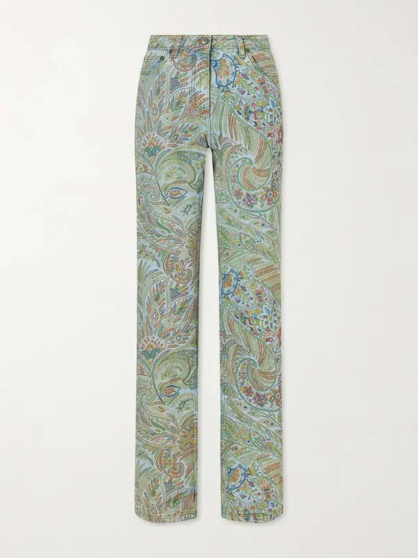Etro Paisley Flared Jeans