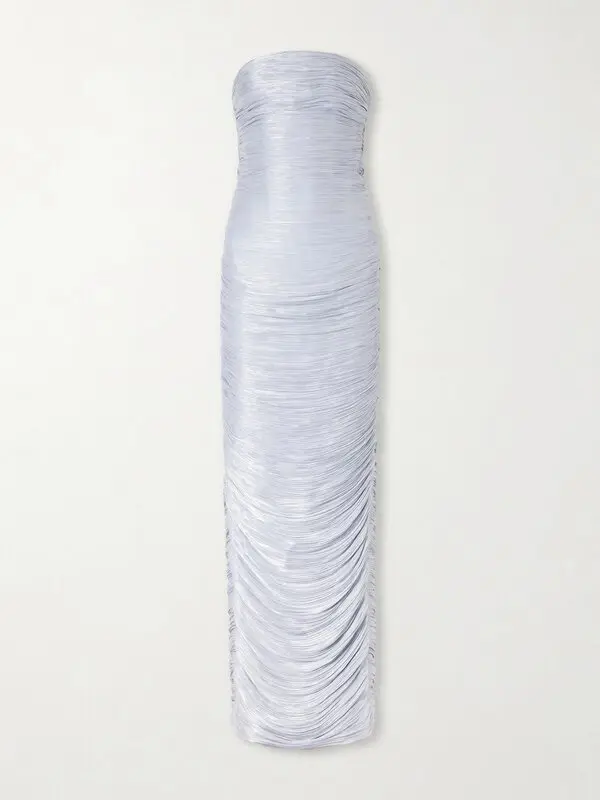 MARMAR HALIM Strapless Ruched Gown