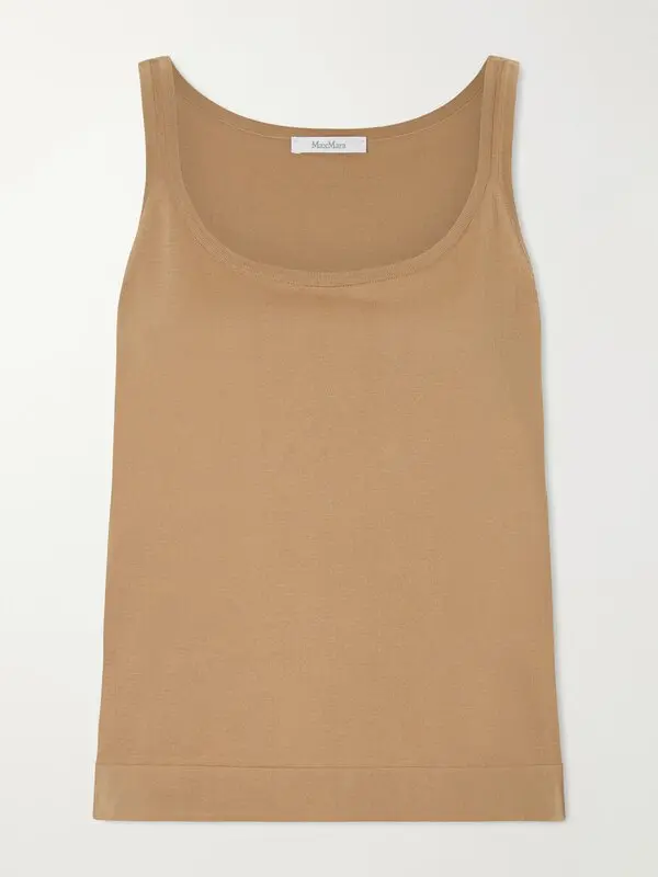 Max Mara Cotton-jersey Vest - Brown