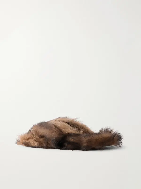 Dolce & Gabbana Shearling Slides